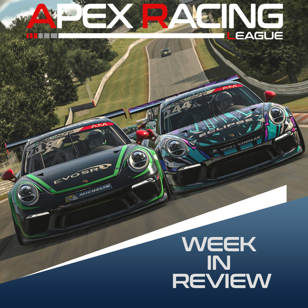 Apex Racing League iRacing Weekly Round Up - 14th June 2021