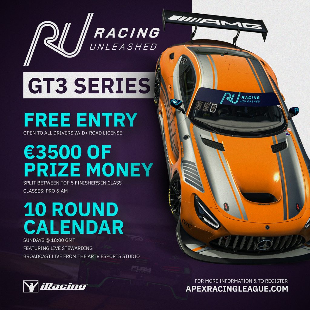 Announcing The Racing Unleashed GT3 Series! - Apex Racing League